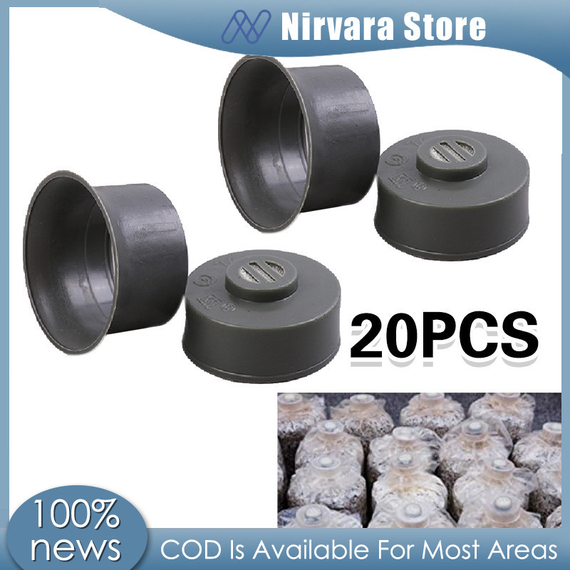 20Pcs Mushroom Spawn Grow Bag Cap Lock Ring Seal Ring For Plastic ...