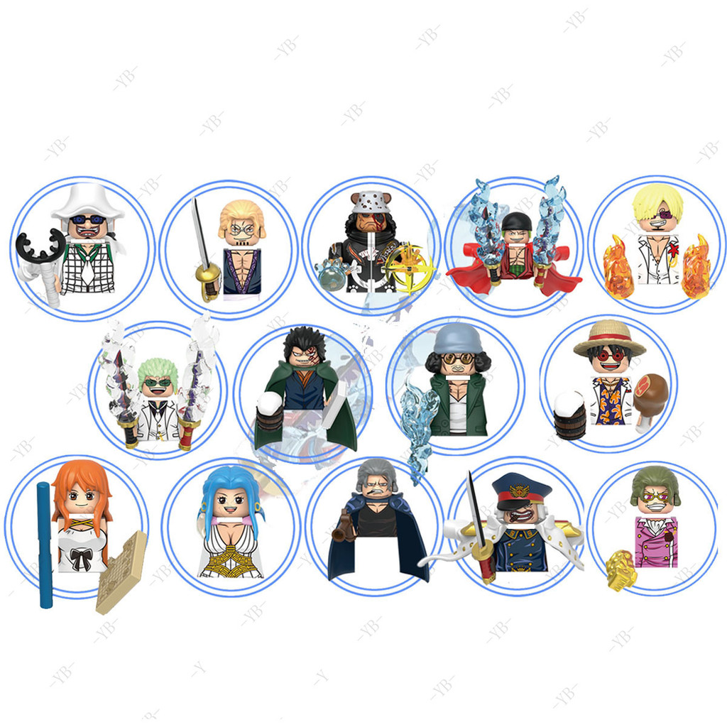 Educational Model Toys Comic building blocks Luffy assembly building ...