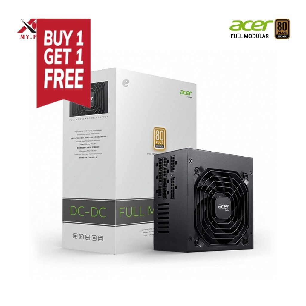 Acer Full Modular ATX 550w 650w 750w 80 Plus Bronze Certified Computer ...