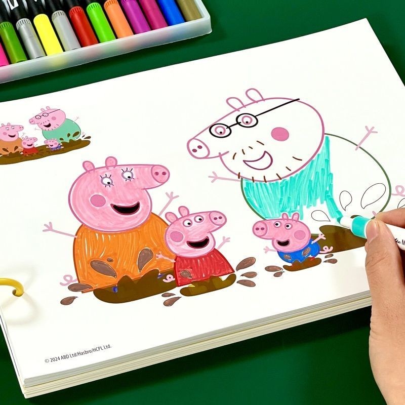 peppa pig New Peppa Pig Marker pen Picture Picture book Kindergarten ...