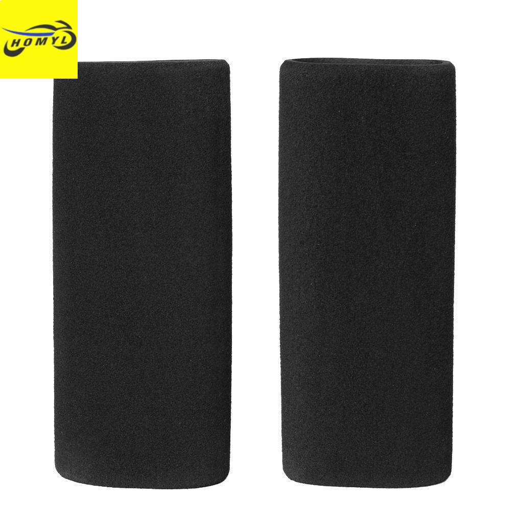 2x Motorcycle Foam Slip-on Anti Vibration Comfort Handlebar Grip Cover ...