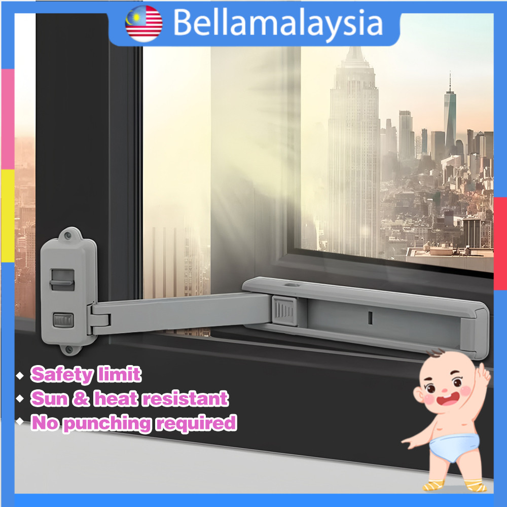 Bella 1pcs Window Lock Falling Prevention Window Safety Lock Adjustable ...