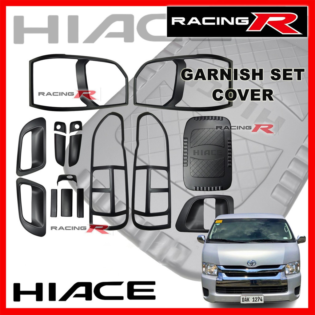 Toyota Hiace GL Grandia 2016 to 2018 Combo Set Garnish Cover Matte ...