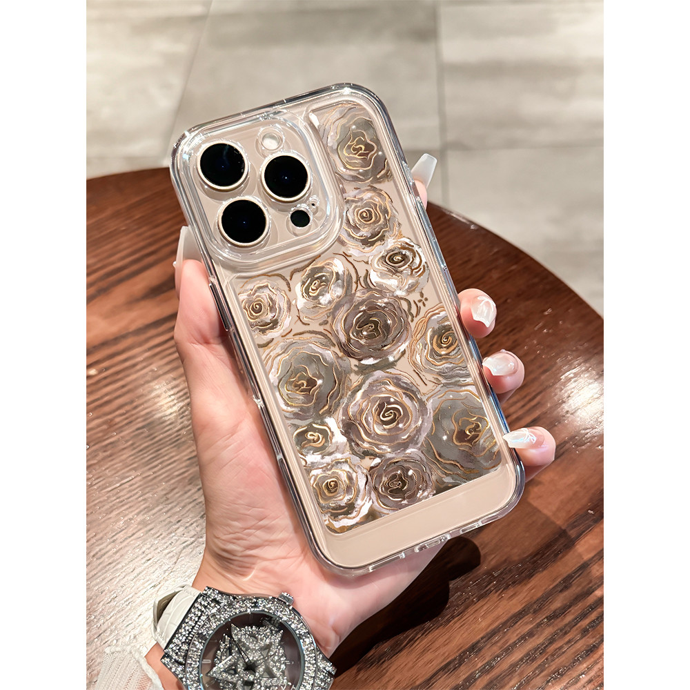 Gold Premium Flower Phone case for case Realme 5/5i/6i/C3 8i 9i 9 Pro ...