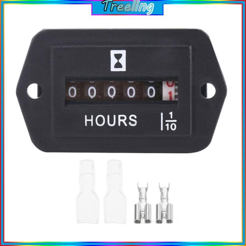 Treeling Time Counter Digital Display Electronic Hour Meter For ...