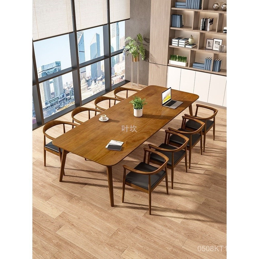 K Cage1Minimalist Modern Office Desk and Chair Set Solid Wood ...