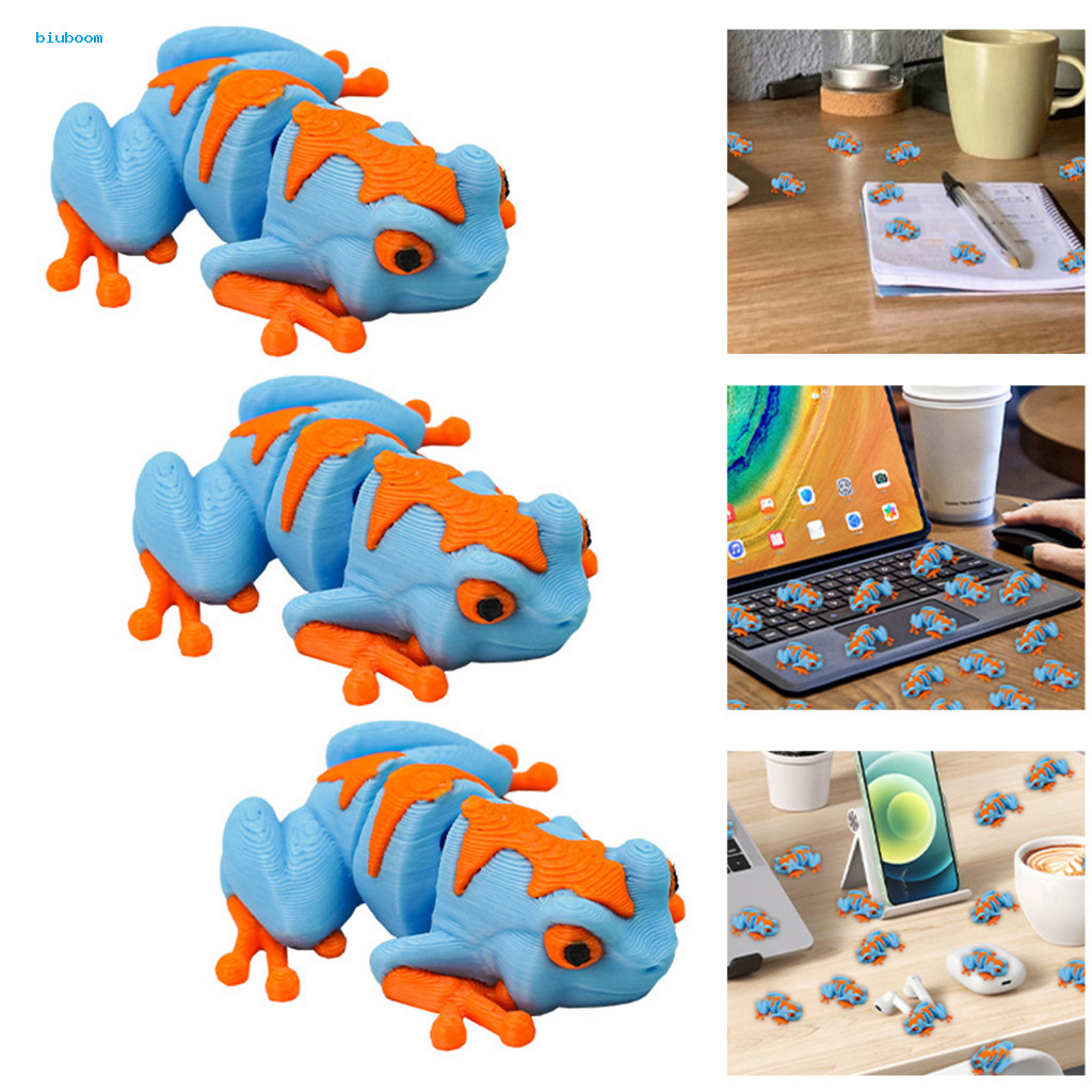 Articulated Frog Toy 3d Printed Frog Ornament Mini Articulated Frog ...
