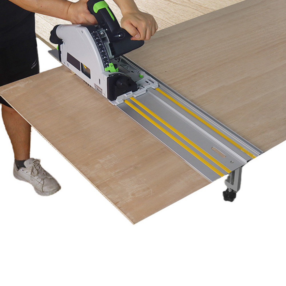 Sturdy Saw Track Guide Rail Beveled Cutting Carpentry Workbench ...