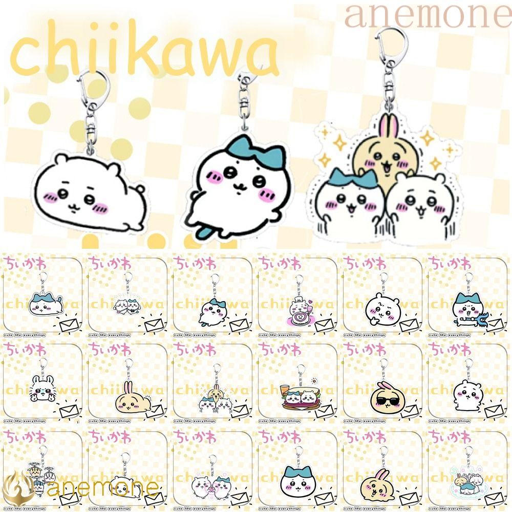 ANEMONE Anime Chiikawa Keychain, Momonga Rakko Chiikawa Pendant, Cute ...