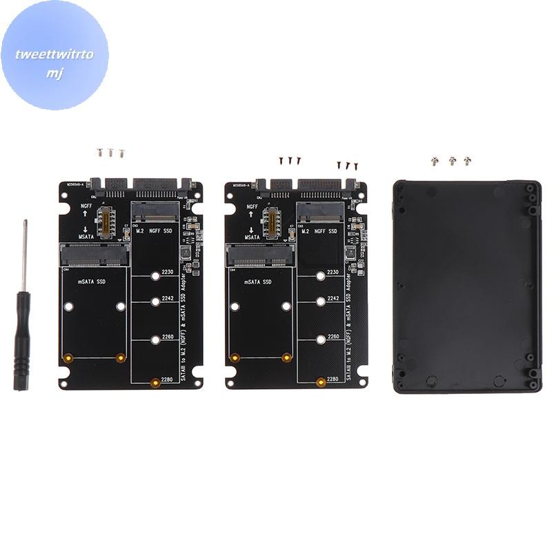 TRTOMJ NGFF To SATA 3 External HDD Enclosure MSATA SSD Adapter M.2 SATA ...