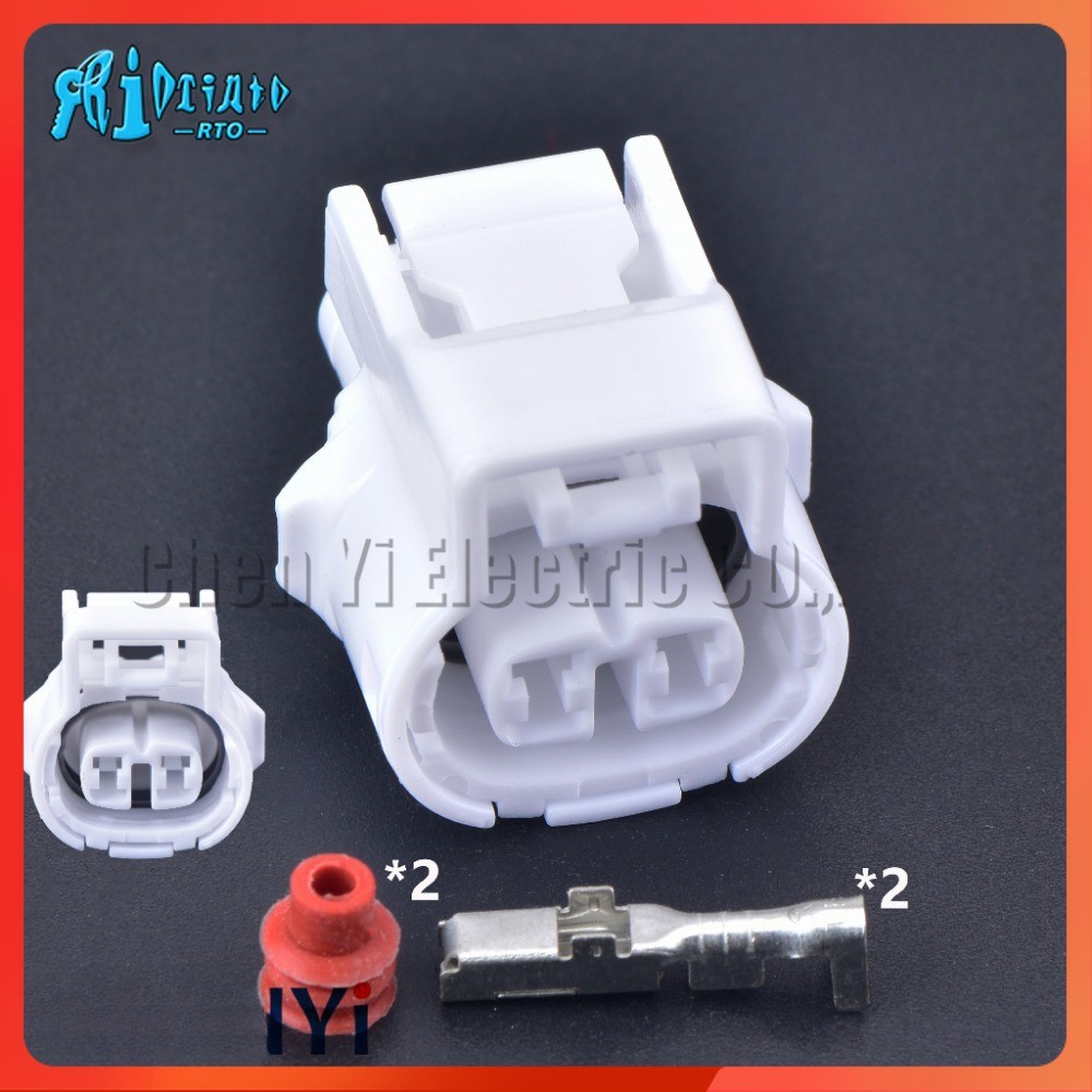 2 Pin auto waterproof electric wiring harness cable connector 90980 ...