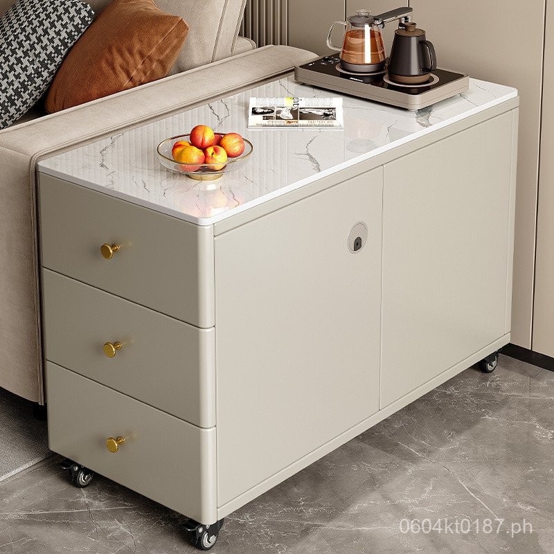 Living Room Side Table Light Luxury Mobile Tea Cabinet Sofa Side ...