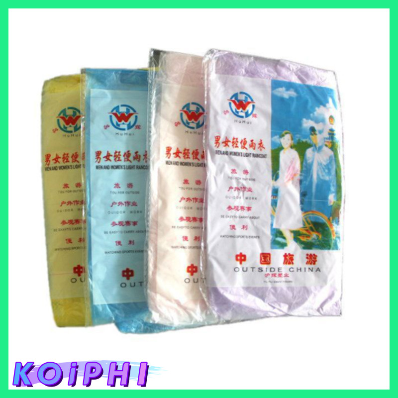 Disposable Plastic Reusable Poncho Raincoat Kapote Ultra Light Foldable ...