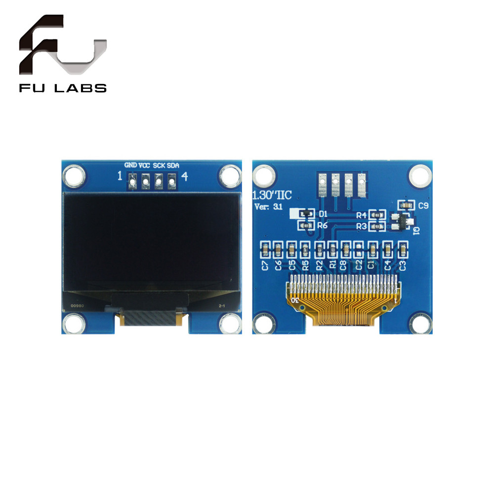 OLED module white/blue color 128X64 1.3 inch OLED LCD LED Display ...
