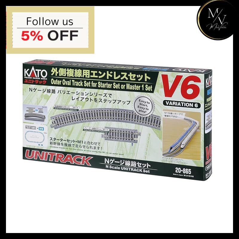 KATO N Scale Double Track Endless Set V6 20-865 - Premium Train Model ...