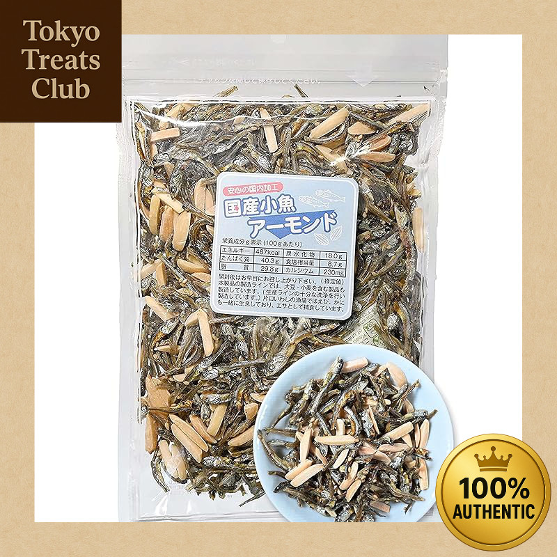 【Made in Japan】Almond Fish Snack｜Japanese Dried Anchovy, Almonds ...