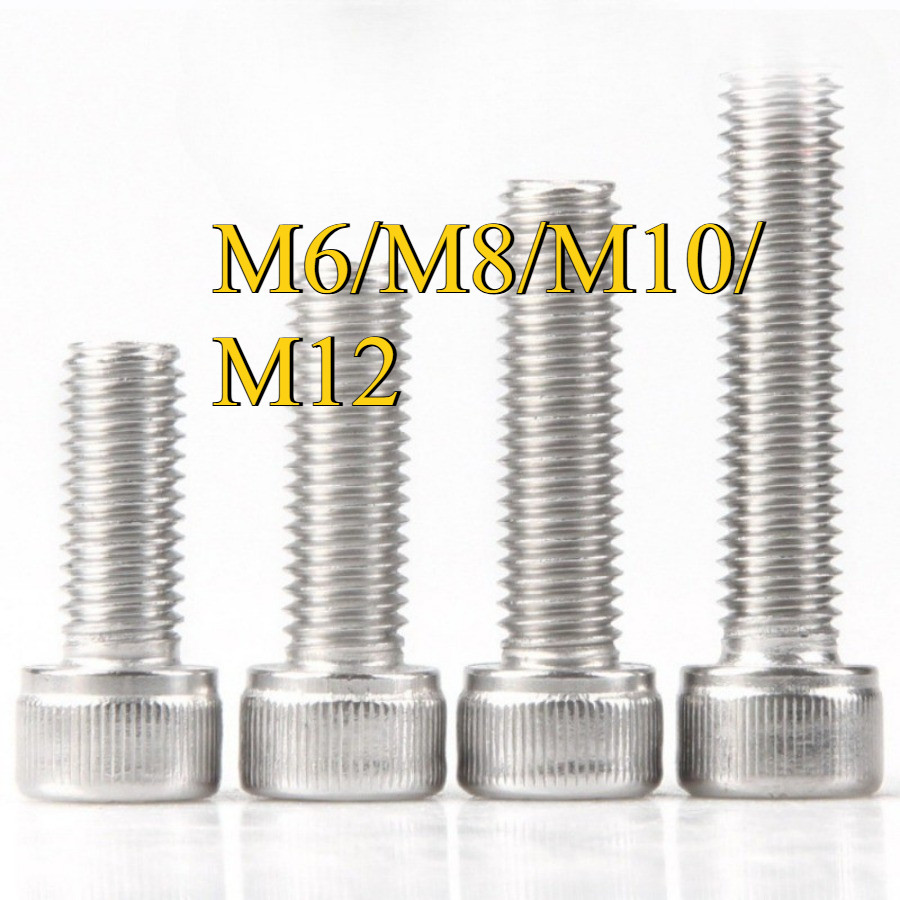 SS304 Metric Hex Socket Head Fine Pitch Screw Pino ang Thread na Allen ...