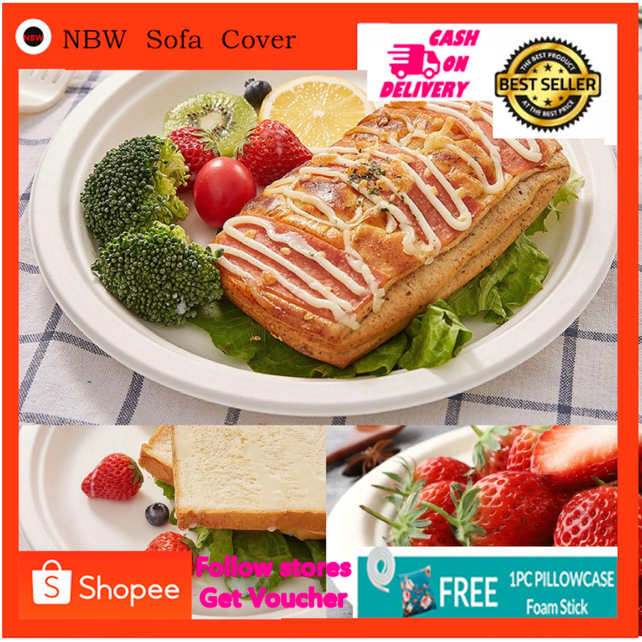 50pcs. Disposable Plate 9-10" Extra Strong, Extra Thick Microwave Safe ...