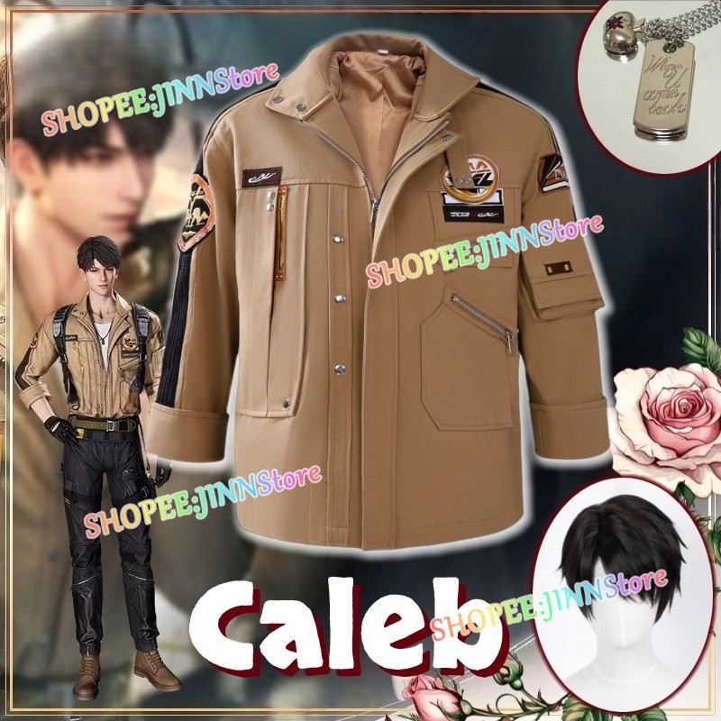 -JINN-CALEB Cosplay Costume&Wig LOVE AND DEEPSPACE Game Jacket Outfits ...