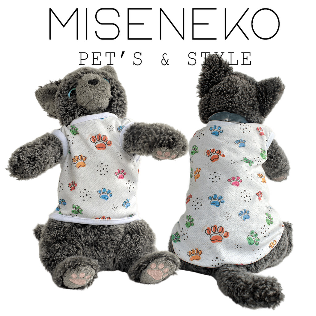 Cute Cat Clothes with Cat Paw Patterns for Boys Girls Male Female Small ...
