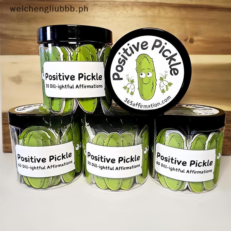 # gliub # Positive Pickle Emotional Support Affirmation Cards, 30/60 ...