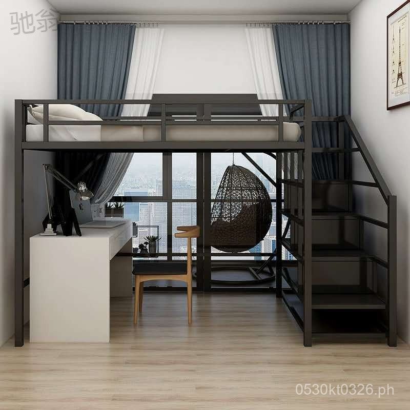 Loft Style Home Bed Stair Cabinet Modern Bed Under Two-story Duplex ...
