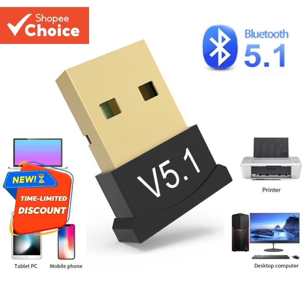 Bluetooth 5.1 5.0 Adapter Transmitter Receiver for Computer PC Laptop ...