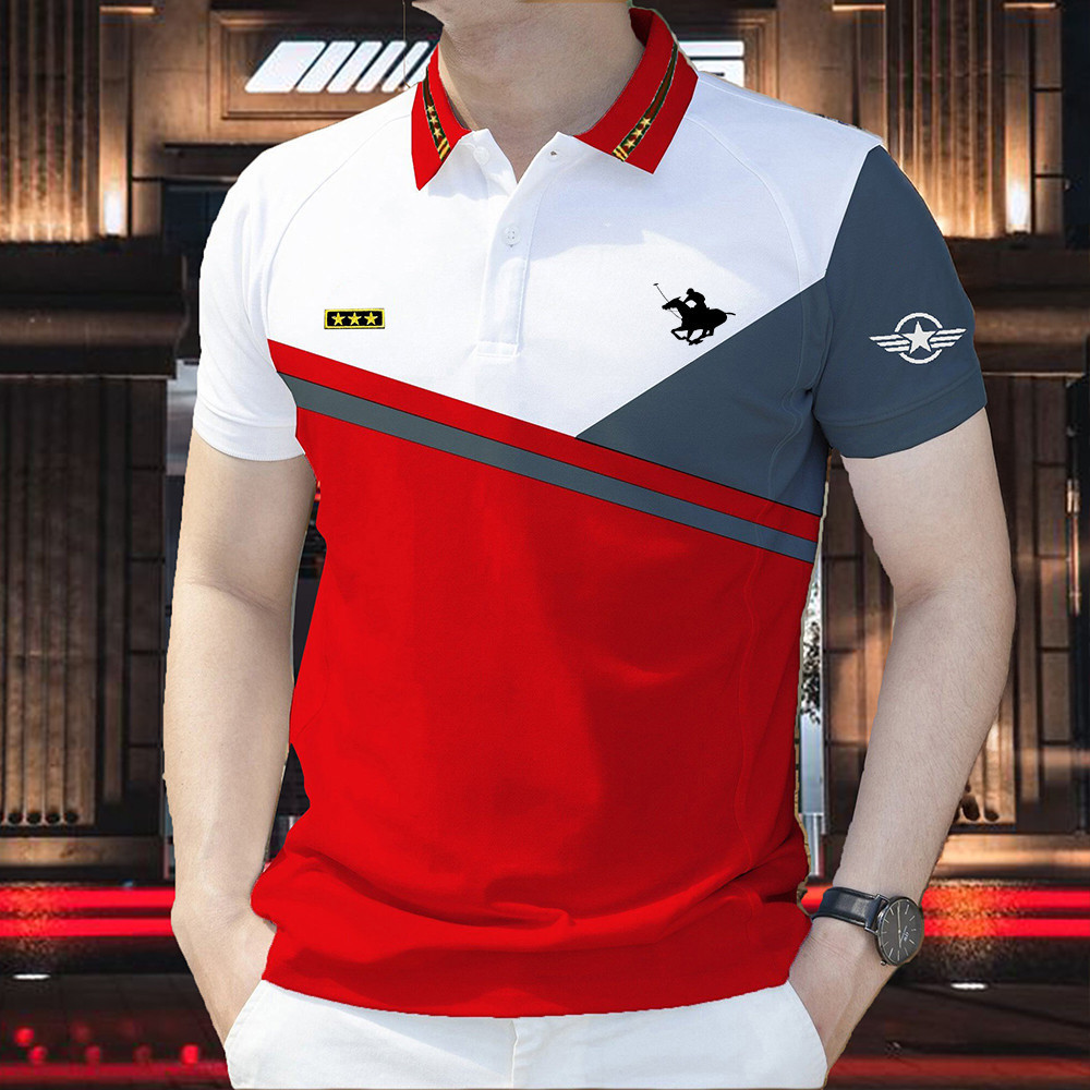 Slim Fit Polo Shirt for Man Simple Men's Business Polo Oversized Formal ...