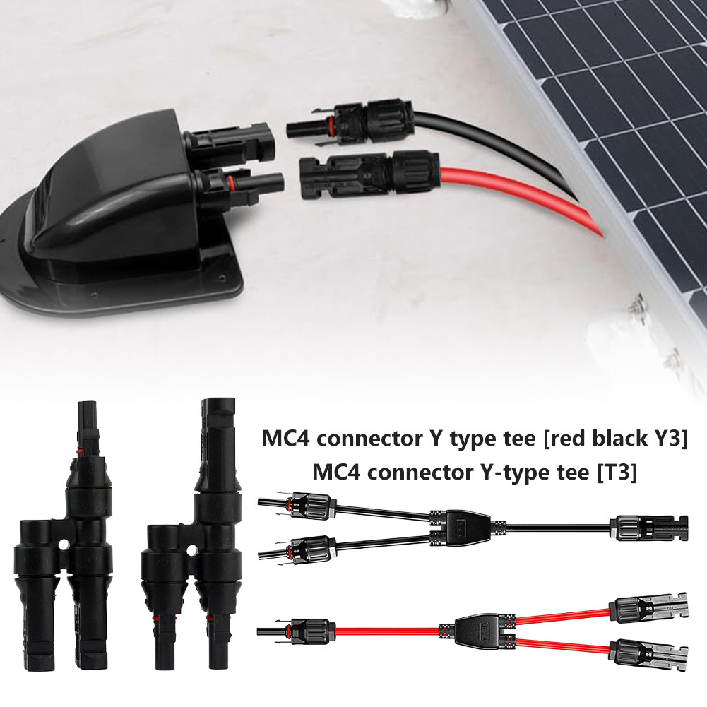 MC4-Y3/Y4/Y5 Solar Cable Connector T3/T4/T5 with Wire for Solar Panel Installation, Weatherproof ...