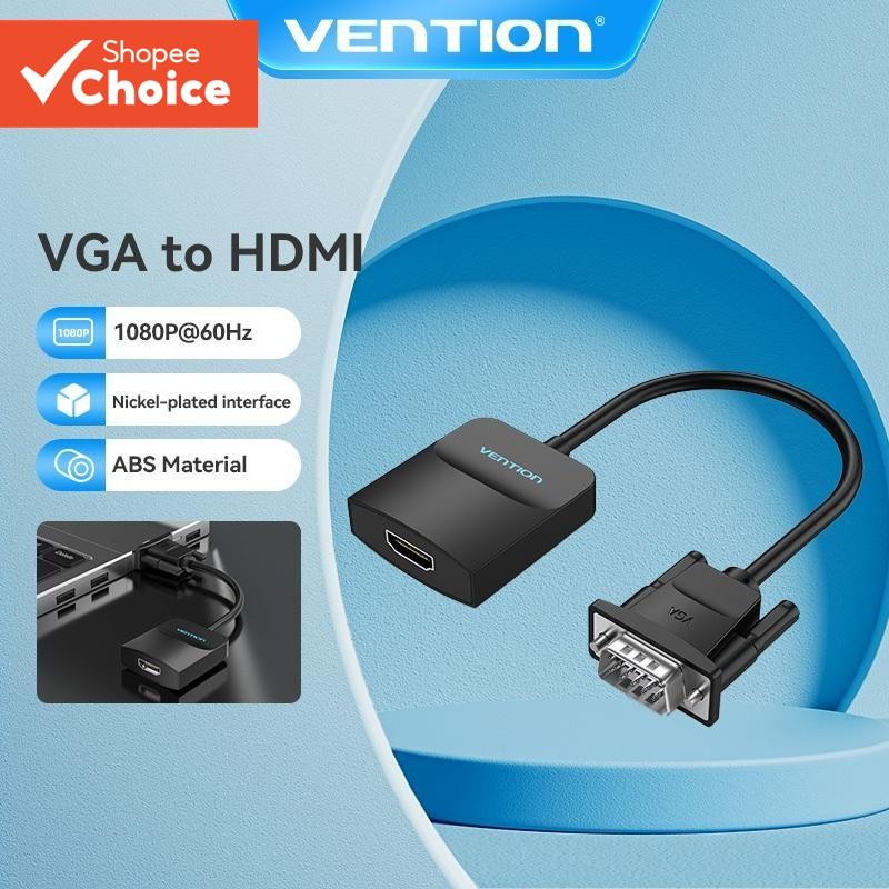 Vention VGA To HDMI Converter 1080P HDMI Adapter for 3.5mm Audio Cable ...