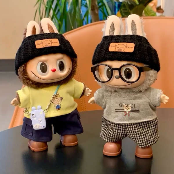 labubu clothes Labubu Doll Coat 17cm Labubu Coat Sit Party Macaron ...