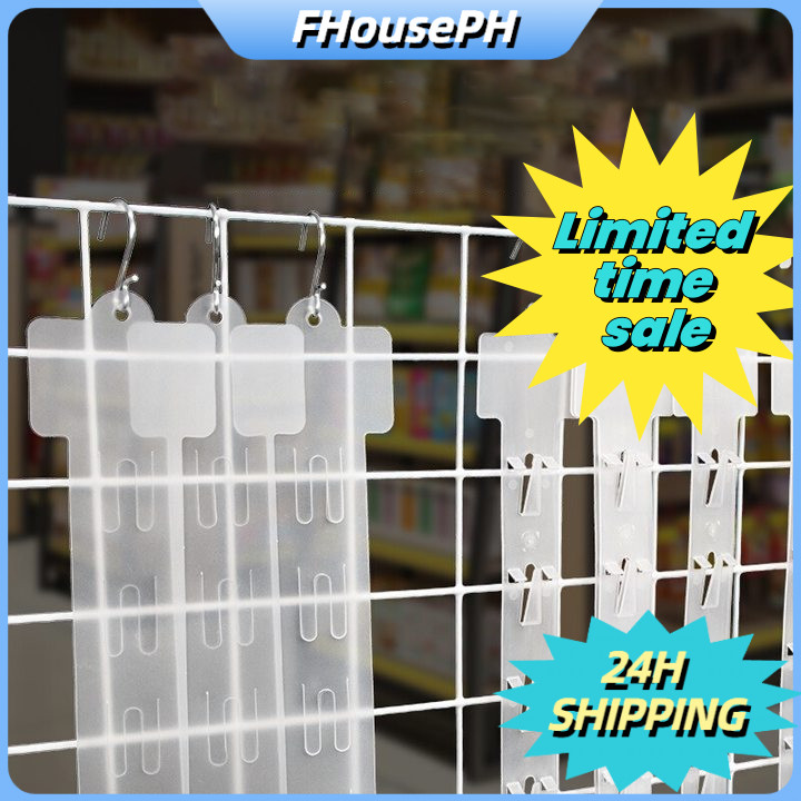 [FH] Plastic Hanging Strips Store Hang Snacks Display Hanger Hooks ...