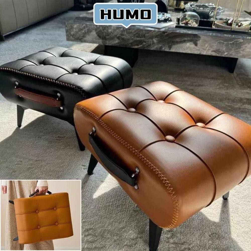 HUMO Foot Stool, Space Saving Portable Stool Chair, High Rebound PU ...