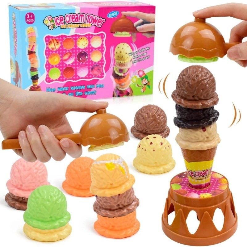 Ice Cream Stacking Games Simulated Food Stack Up Play Kids Kitchen ...