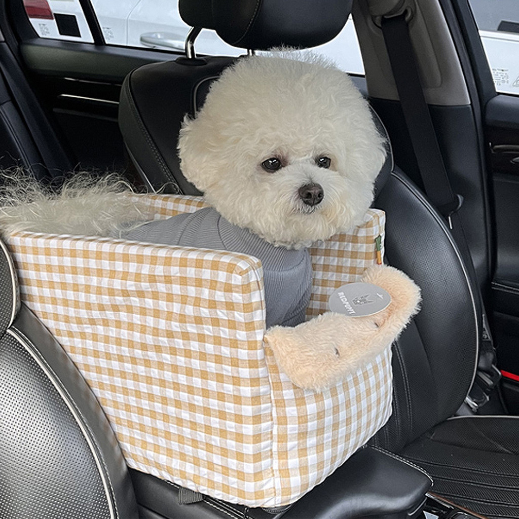 Pet Car Seat for Dog and Cat, Center Console Dog Booster Seat with ...