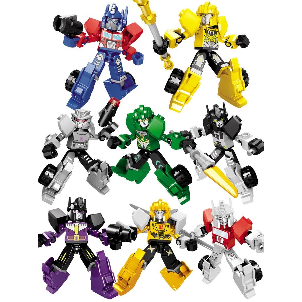 Transformers Building Blocks Toys Educational Assembly Robot Boys ...