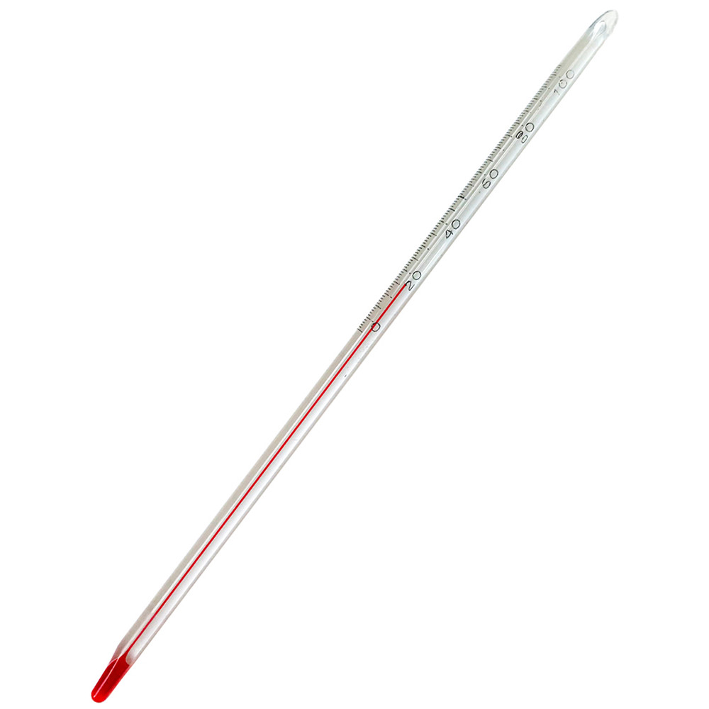 Pinxin Glass Thermometer Red Water Thermometer Mercury thermometer0-100 ...