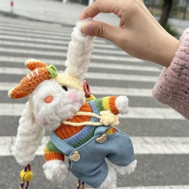 High-Value Niche Milky White Lop-Eared Bunny Diy Handmade Original Girl ...