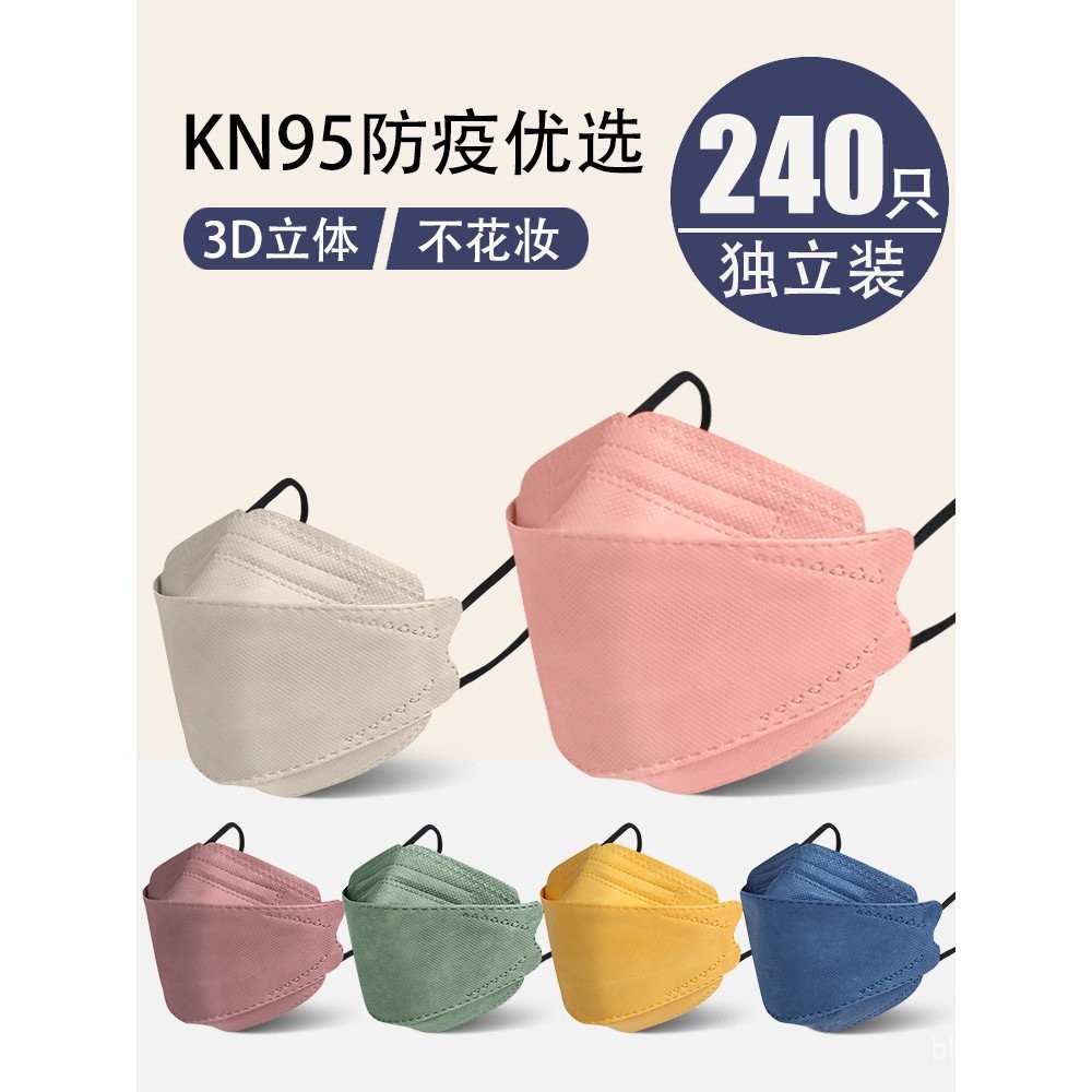 kn95High-appearance Masks for Women2025New Autumn Winter Morandi ...