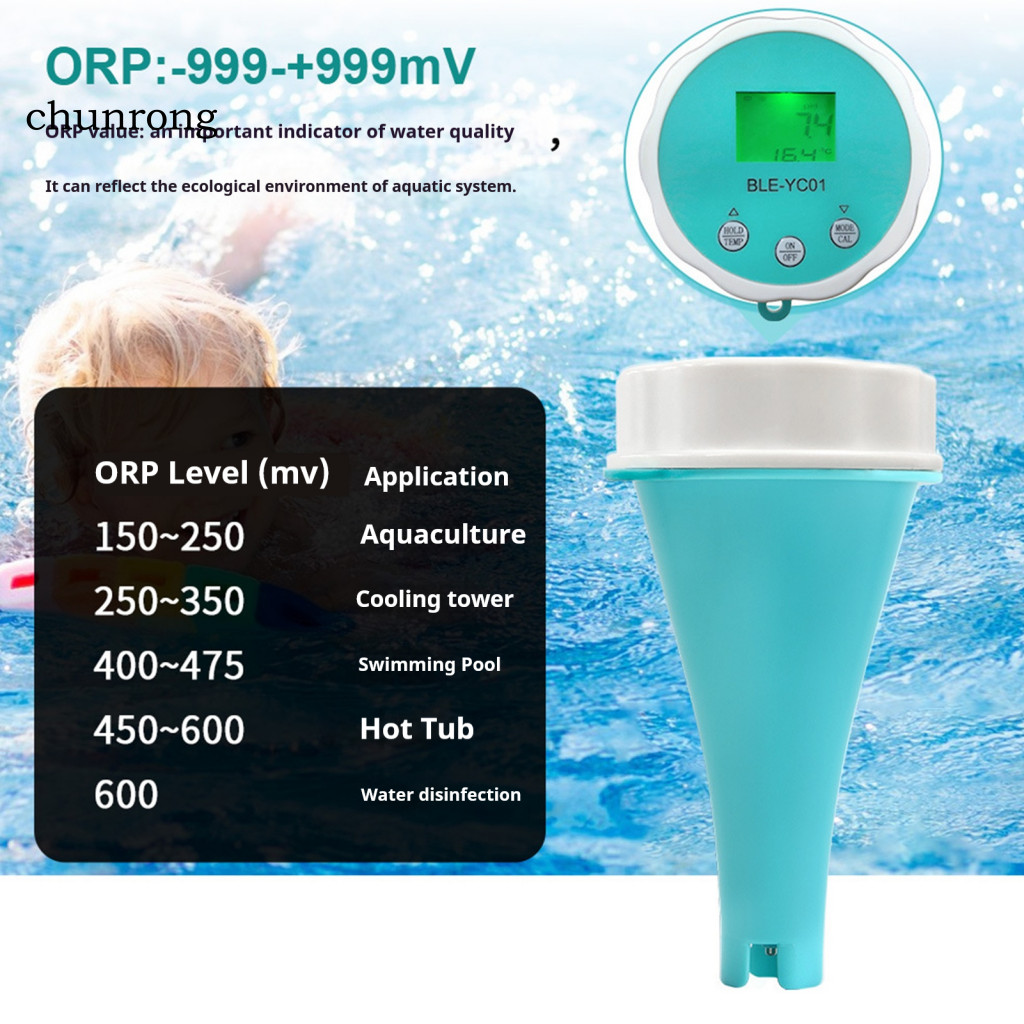 Ph Meter Water Quality Monitor Smart Pool Water Tester with Bluetooth ...