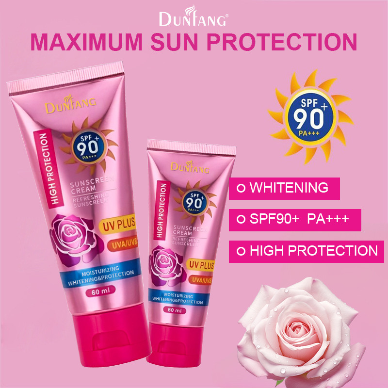 Rose Sunscreen SPF90+ MultiEffect Repair Isolation BB Cream Moisturizing Oil Control Skin Care ...