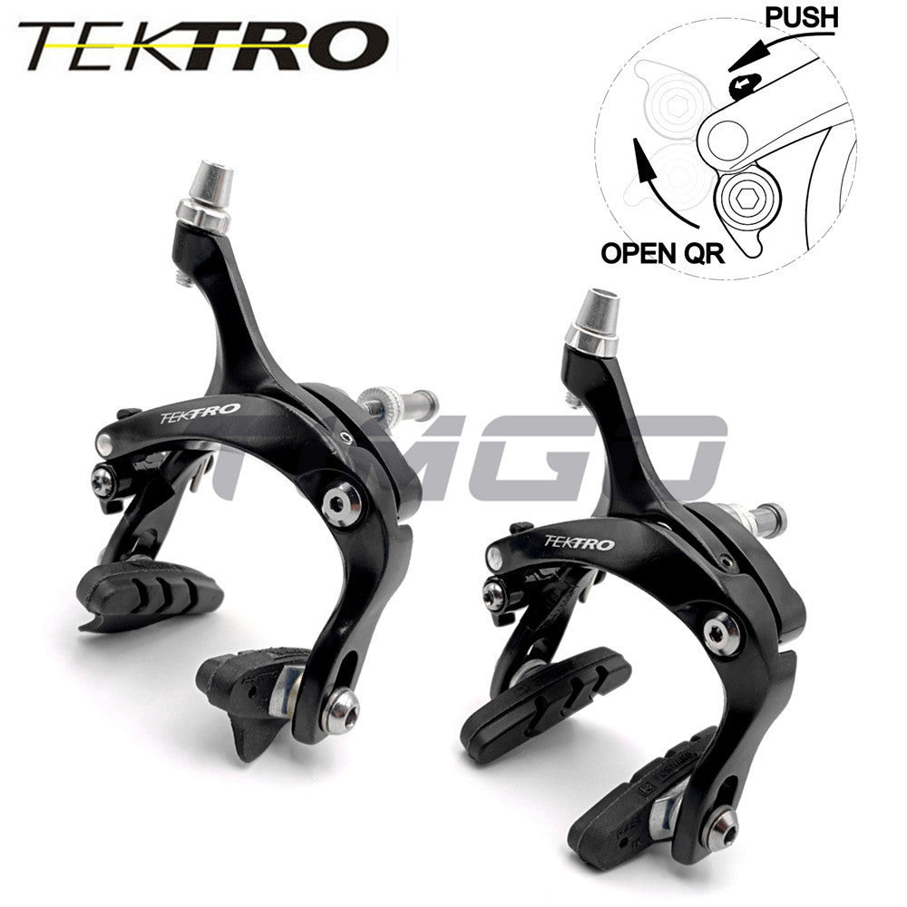 Tektro R316 Road Bike Dual Pivot C-Brake Rim Brake Caliper Black Q/R Safe Locking Design ...