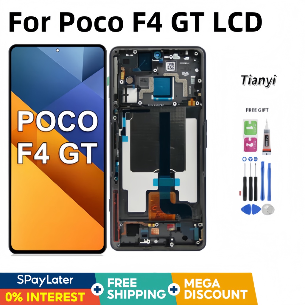 AMOLED for Xiaomi Poco F4 GT LCD Display 21121210G Touch Screen ...