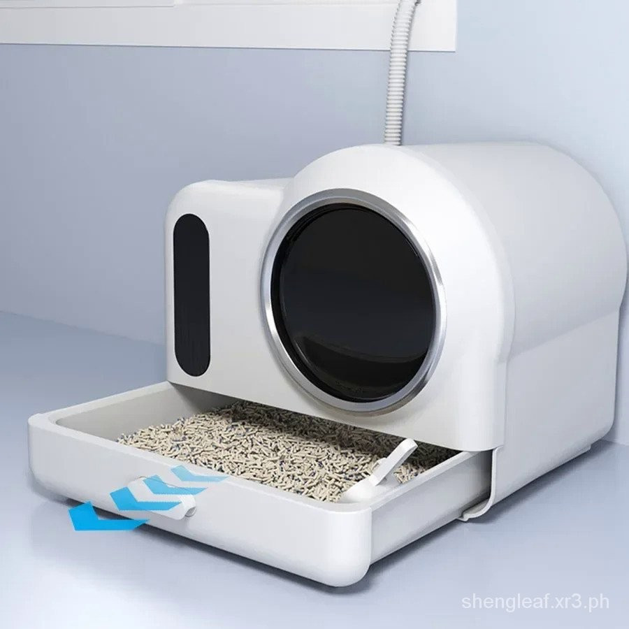 Home Automatic Cat Litter Box Smart Carpet Cat Litter Box Sifter Drawer ...