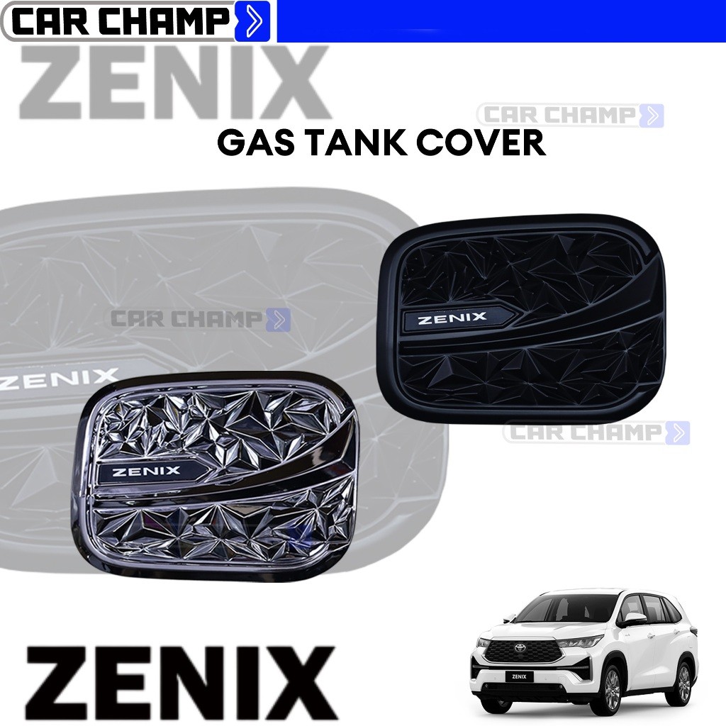Toyota Zenix 2023 to 2025 Gas Tank Cover Matte Black / Chrome V1 ( Car ...