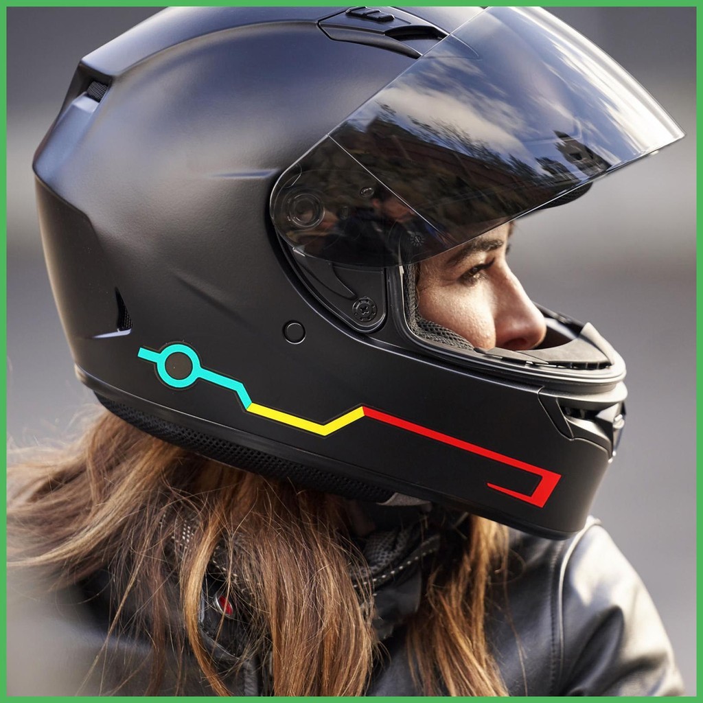 Helmet Lights LED Motorcycle Helmet Signal Lamp LED Strip 3 Modes ...