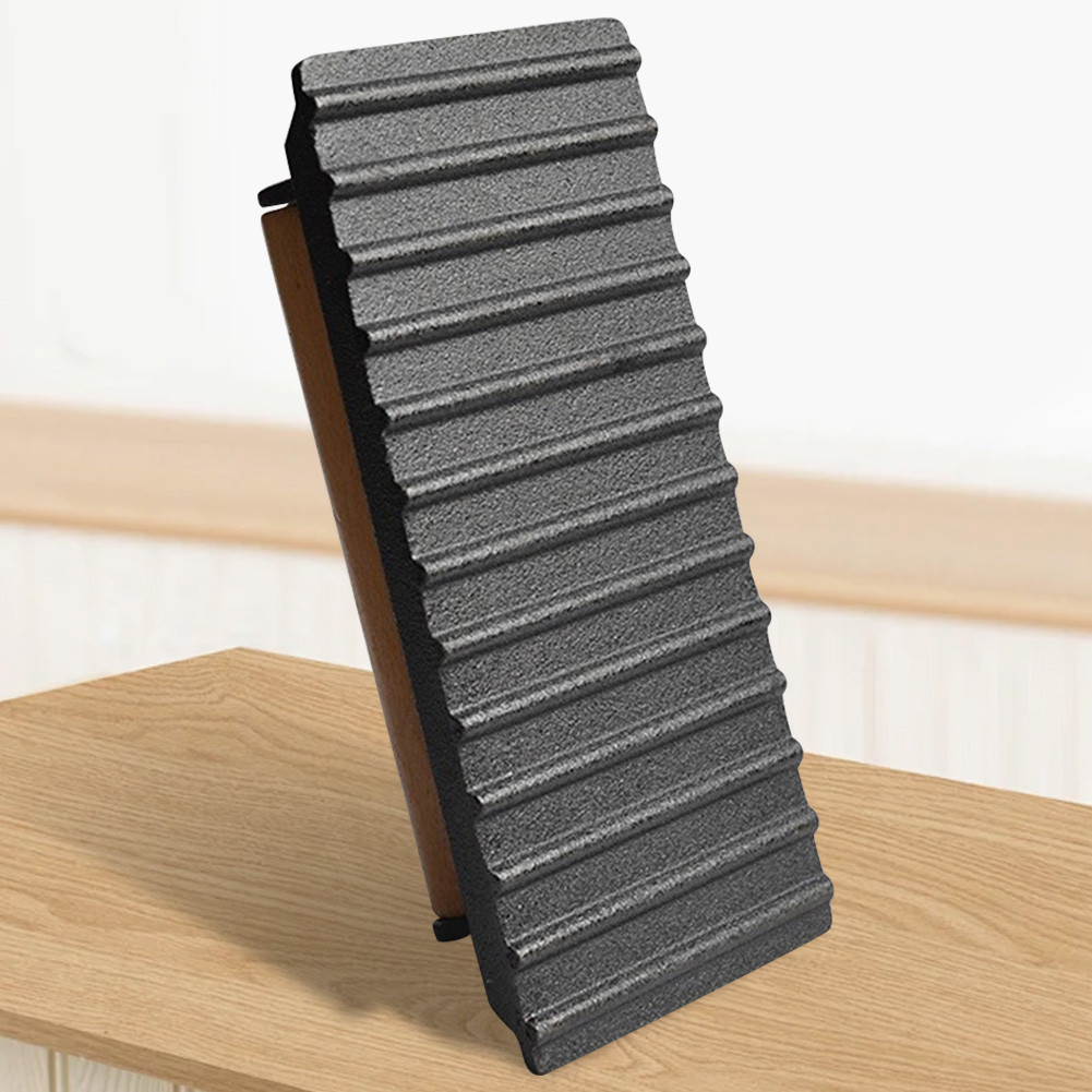 Cast Iron Kitchen Heavy Flat Steak Weight/Bacon Press with Wooden ...