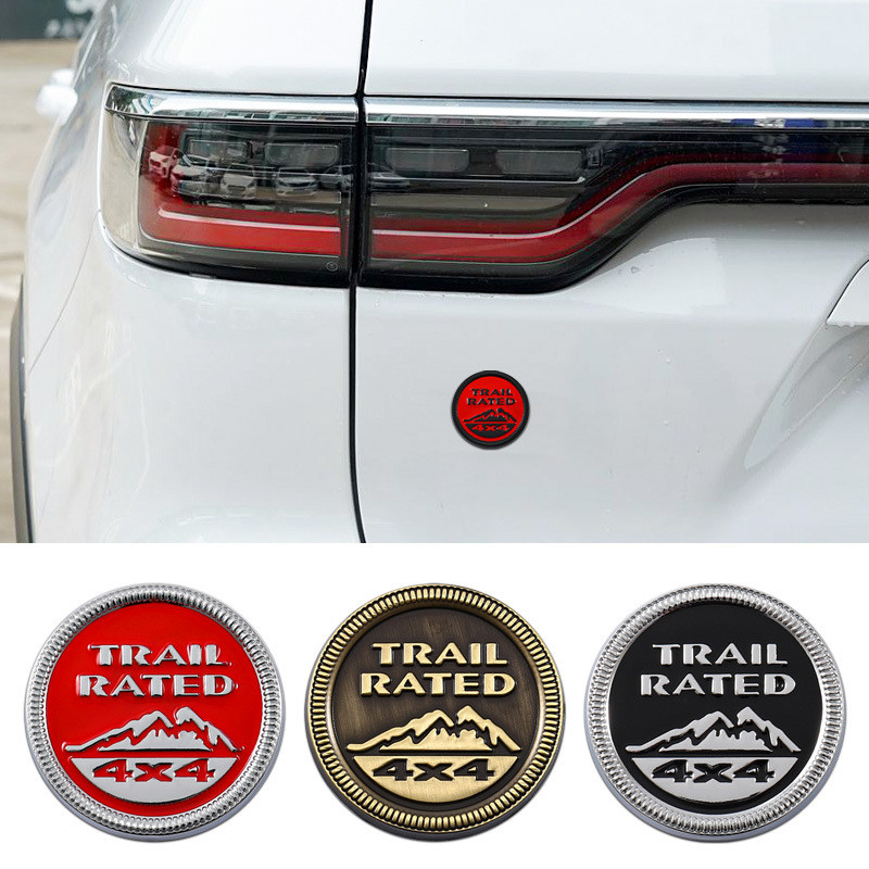 Trail Rated 4x4 Car Logo for Jeep Free Light Wrangler Car Body Sticker ...