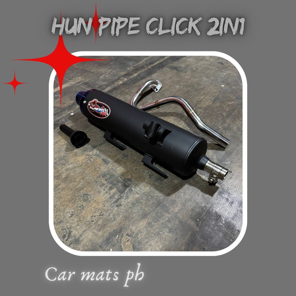 hun pipe thailand 2 in 1 for honda click 125/150 v2 and v3 | Shopee ...
