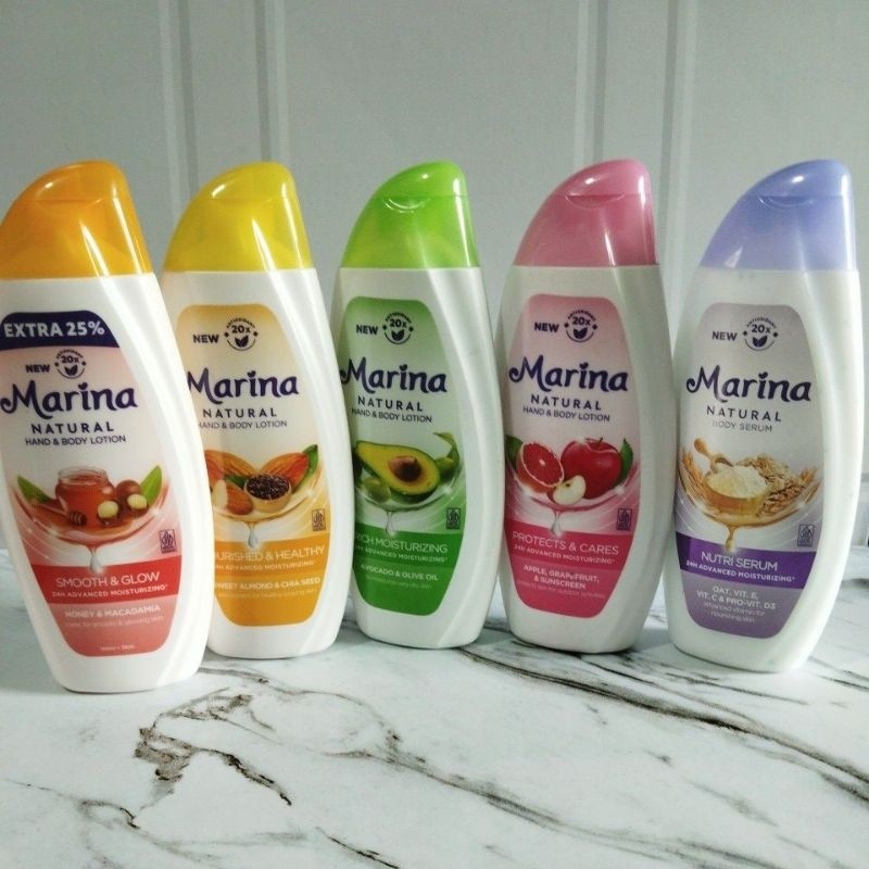 Marina Natural Hand & Body Lotion 190ml | Shopee Philippines